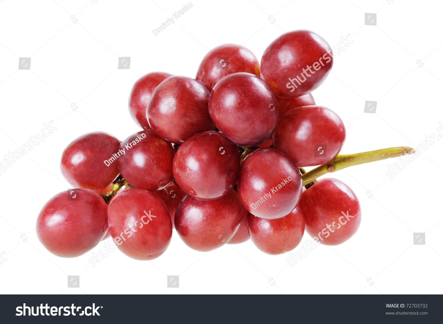 Bunch of red grapes isolated on white_站酷海洛_正版图片_视频_字体_音乐素材交易平台_站酷旗下品牌