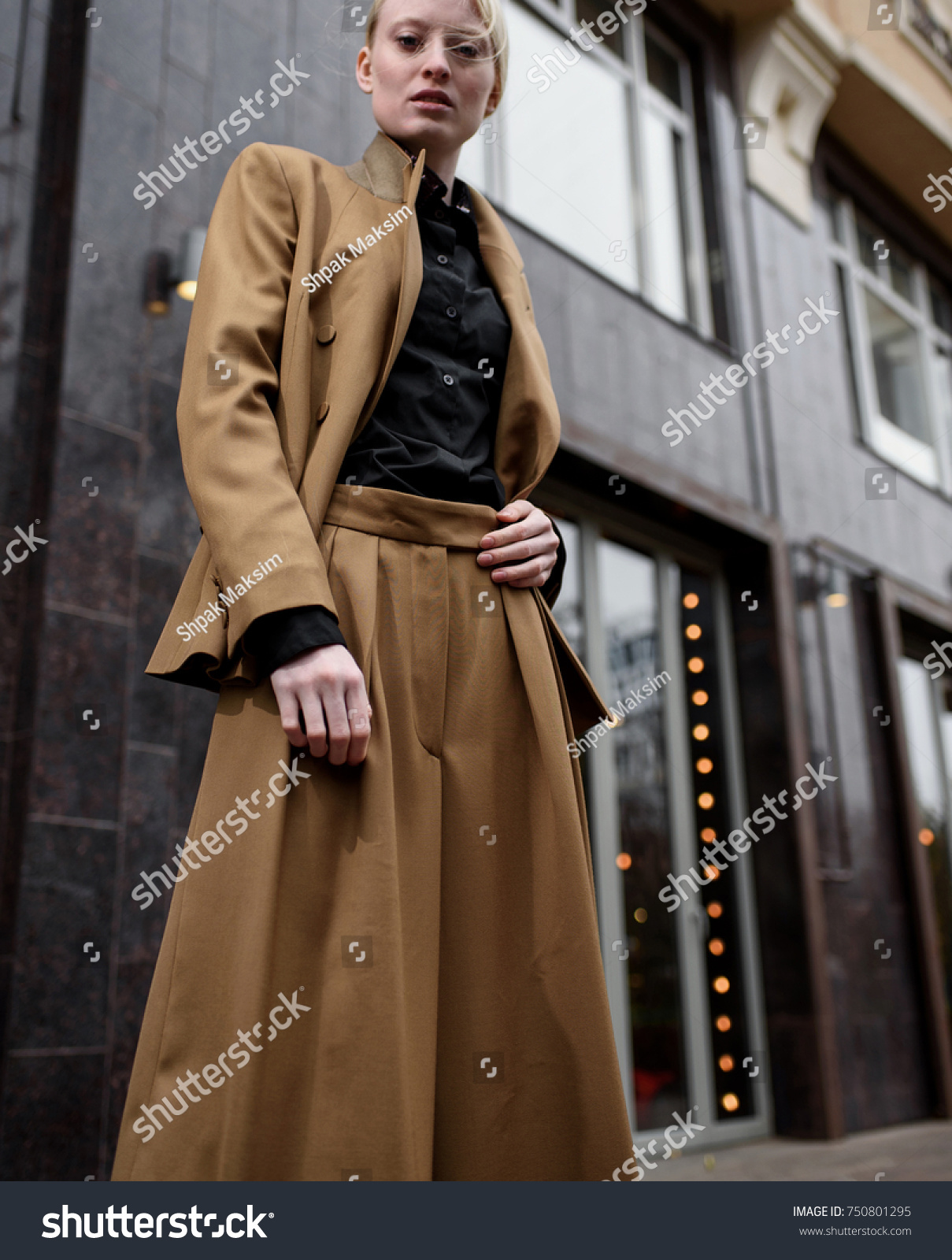 Street style fashion. New collection . Professional model. stylish ...