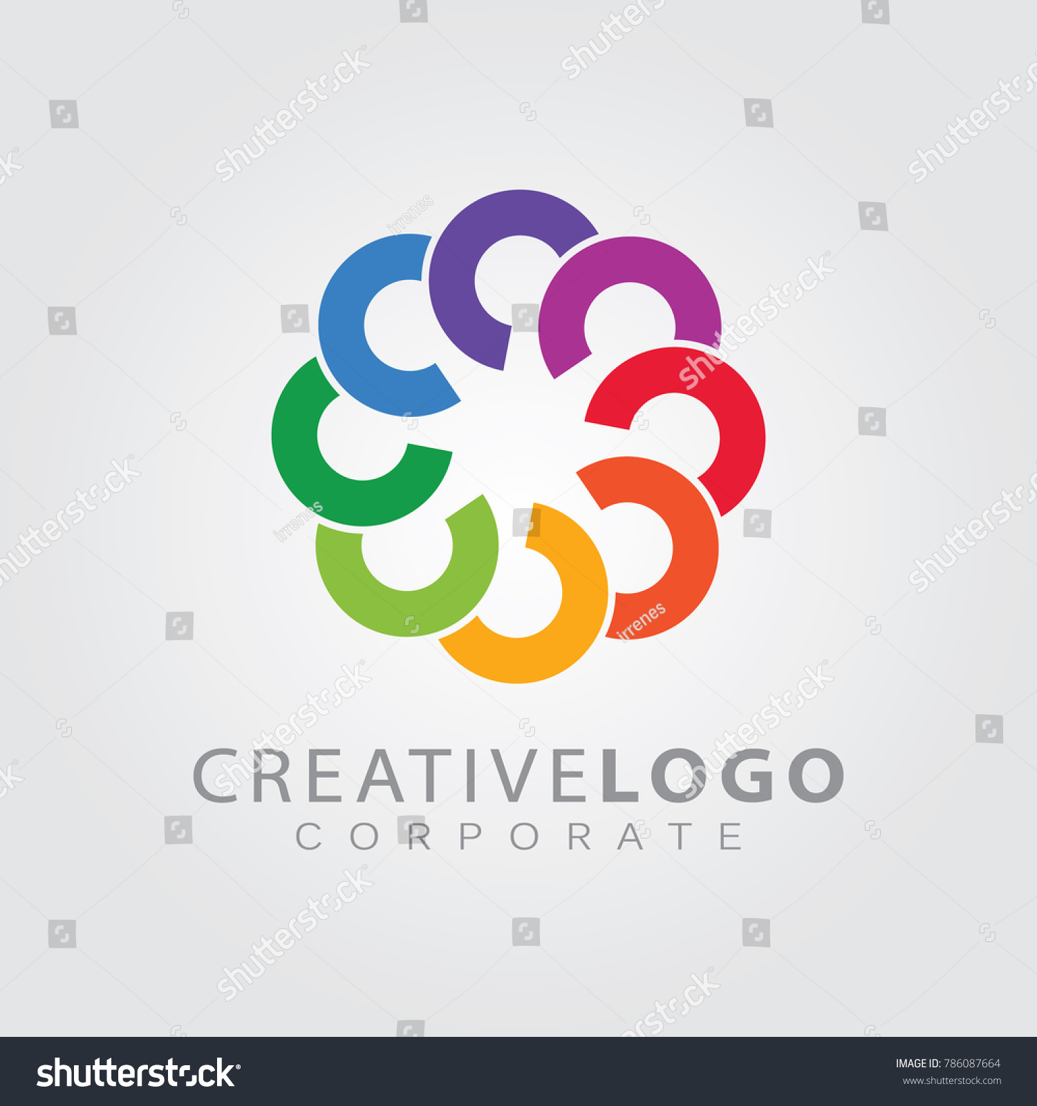 Colorful logo design template for business._站酷海洛_正版图片_视频_字体_音乐素材交易平台_站酷旗下品牌