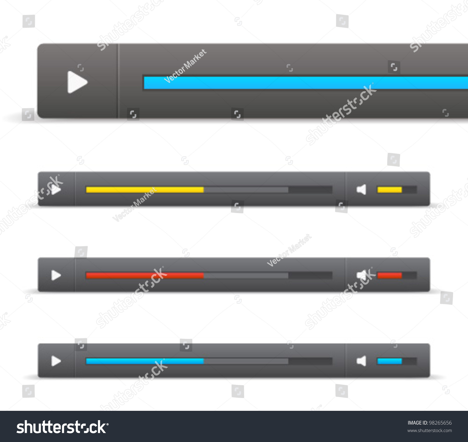 Vector Slider Scroll Bar Set_站酷海洛_正版图片_视频_字体_音乐素材交易平台_站酷旗下品牌
