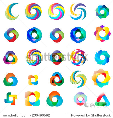 Vector Circle Logo Design Template . Infinite Loop Shape Cycle Creative ...