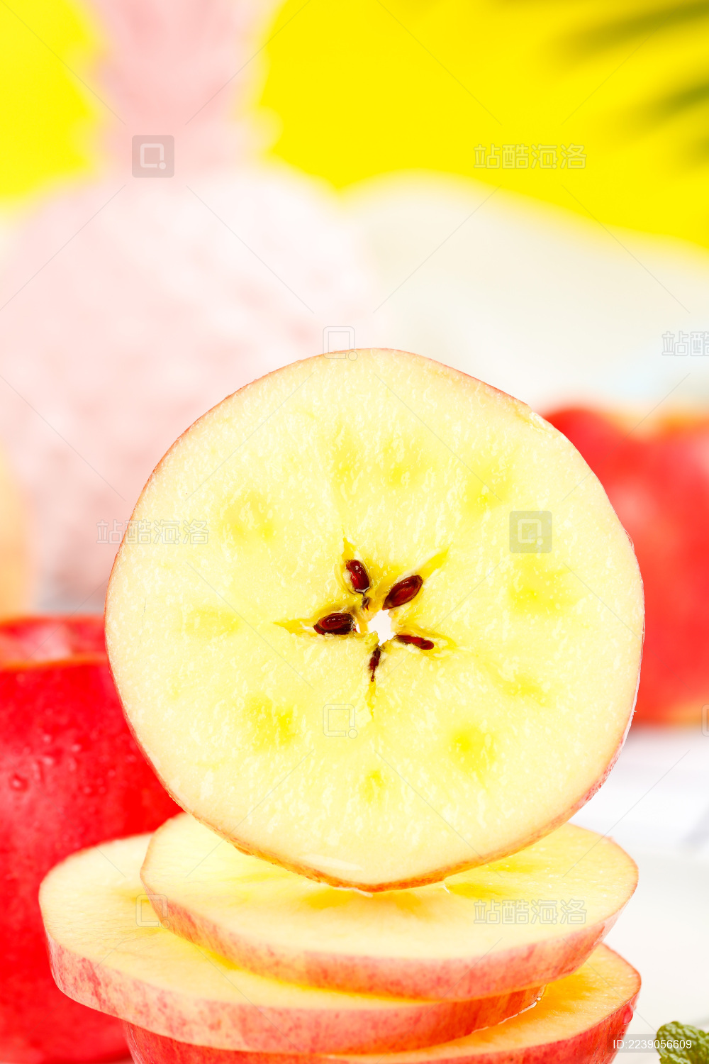 一堆切面的冰糖心苹果_站酷海洛_正版图片_视频_字体_音乐素材交易平台_站酷旗下品牌
